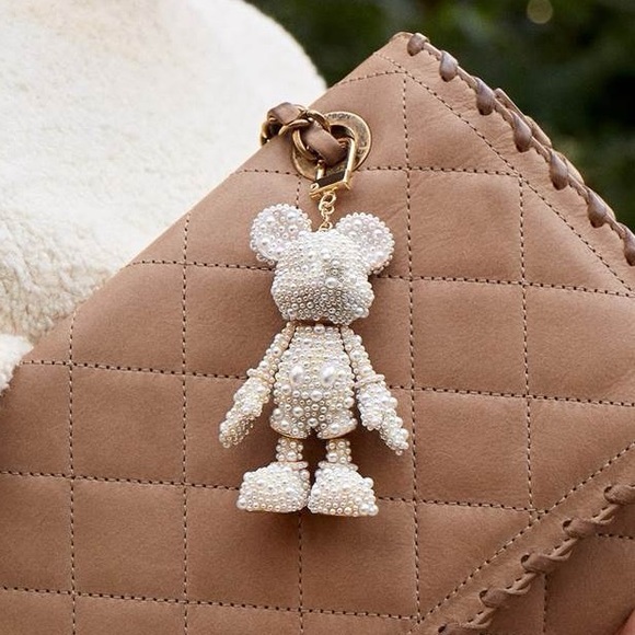 BaubleBar | Accessories | Baublebar Disney Mickey Mouse Pearl Bag Charm ...